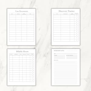 Comprehensive Case Organizer Bundle (organization Paperwork for ...