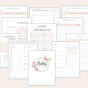 Attorney Planner PDF Digital Download | Legal Planner - Etsy
