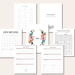 Weekly 2024 Planner PDF Digital Download - Etsy