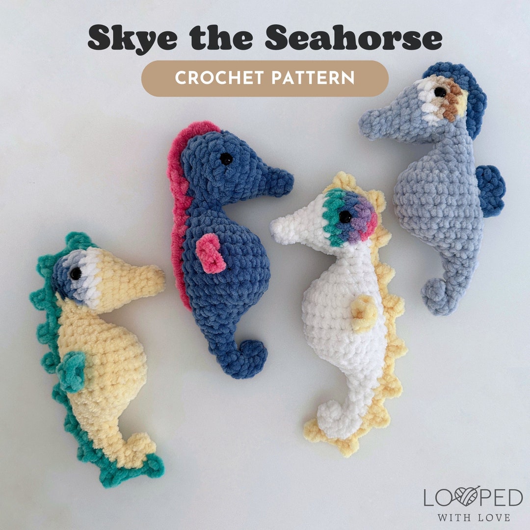 Skye the Seahorse CROCHET PATTERN ONLY, Crochet Seahorse Pattern ...