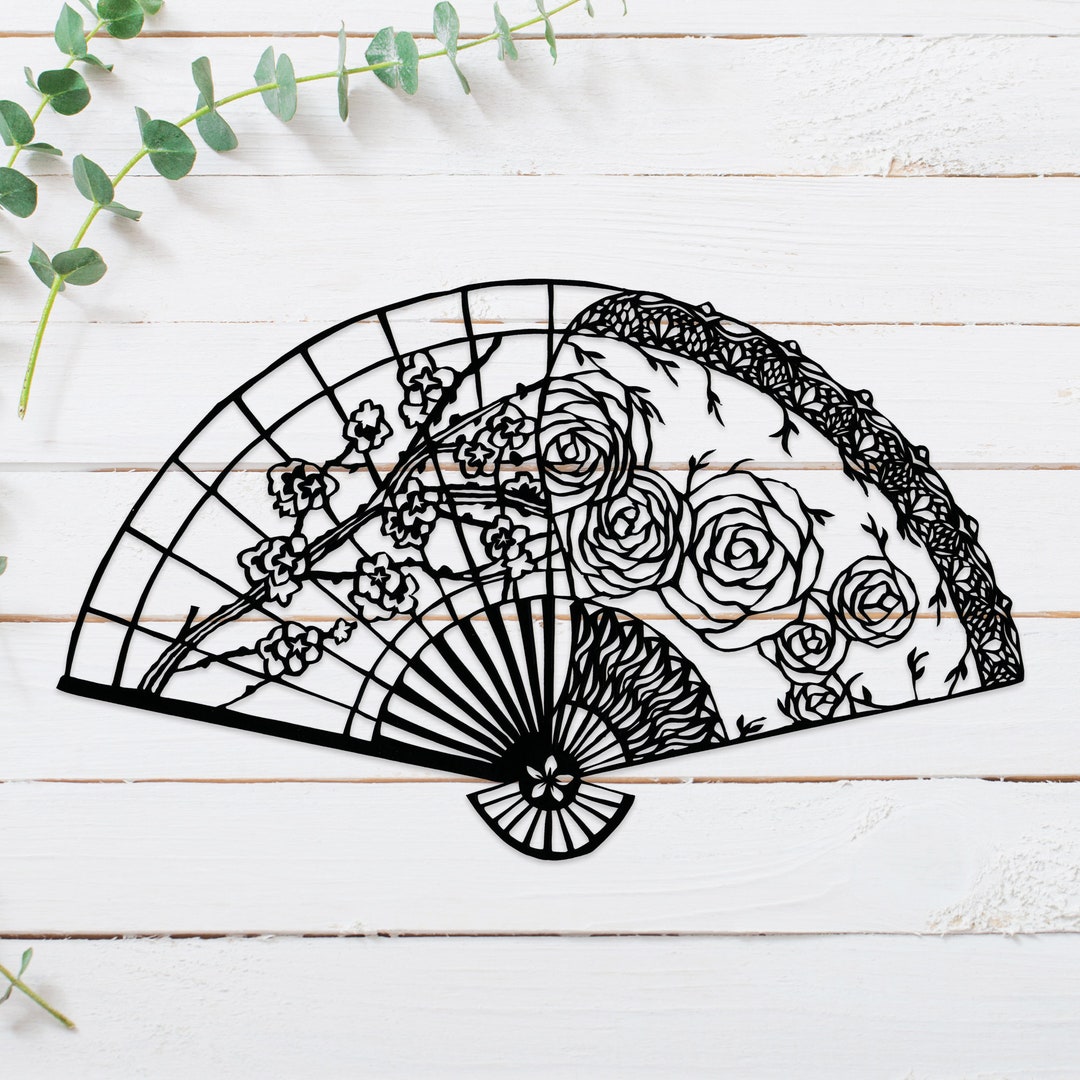 Chinese Spanish Fan Papercut - Etsy