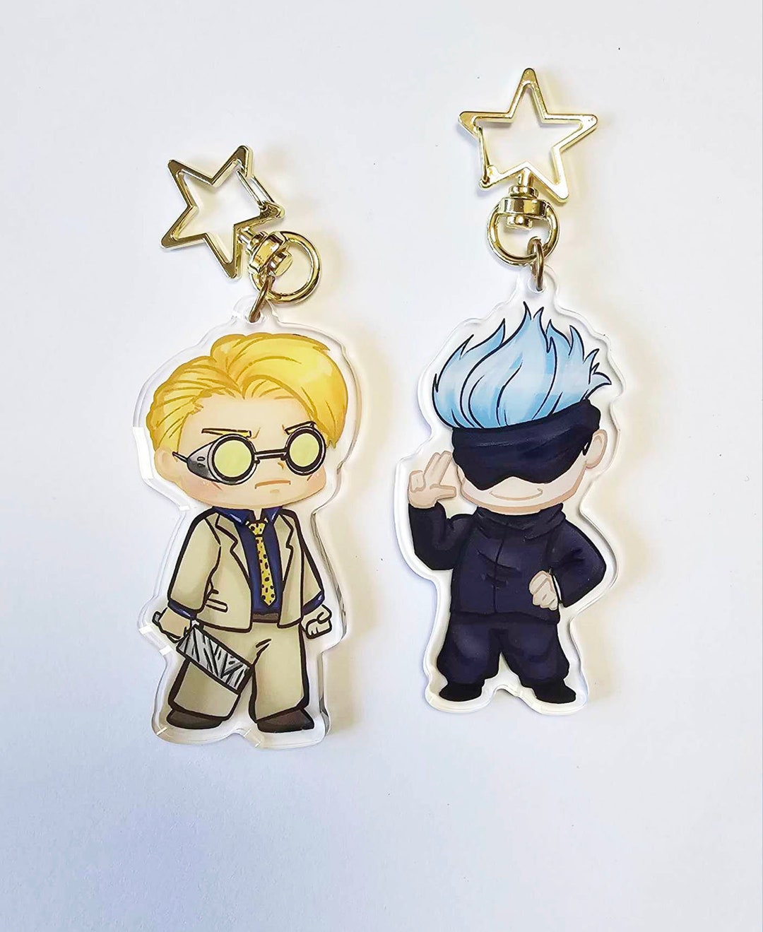 Curse Sorcerer Anime Keychains - Etsy