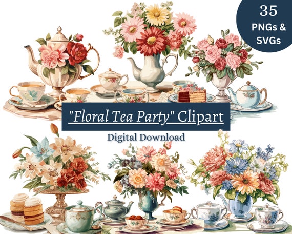 Princess Tea Party Clipart