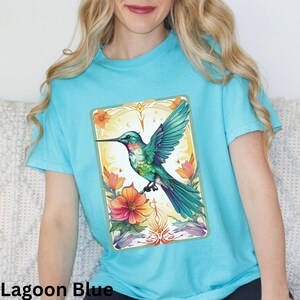 The Hummingbird Tarot Shirt, Floral Bird Cottagecore Tshirt, Love and ...
