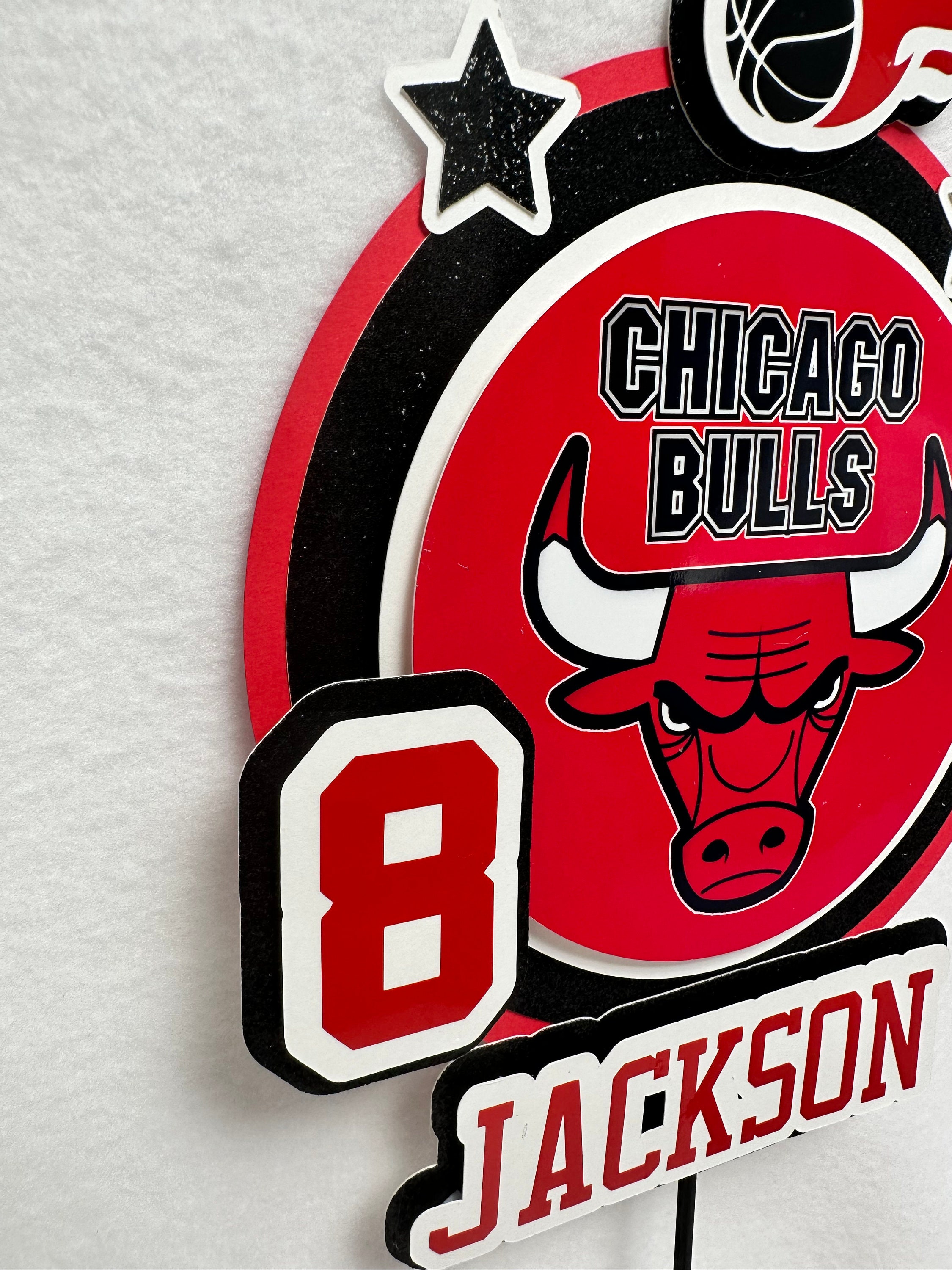 Chicago Bulls Cake Topper. Birthday Party. Birthday - Etsy