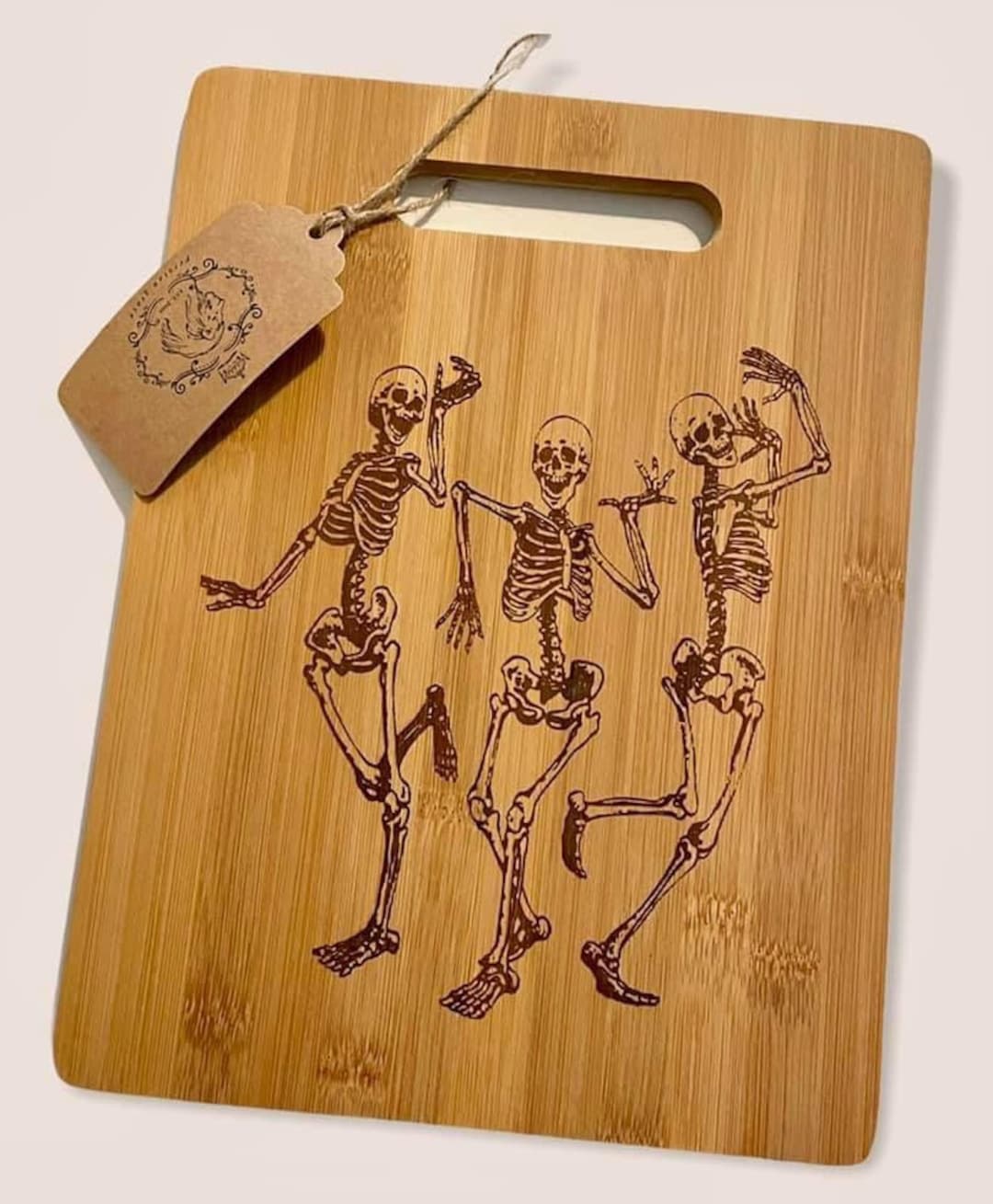 Human Skeleton Gothic Bamboo Charcuterie Chopping Board - Etsy