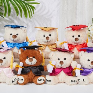 Custom Graduation Bear Personalized Graduation Bear Graduation Gift Set ...