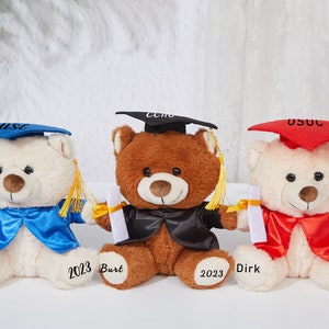 Custom Graduation Bear Personalized Graduation Bear Graduation Gift Set ...