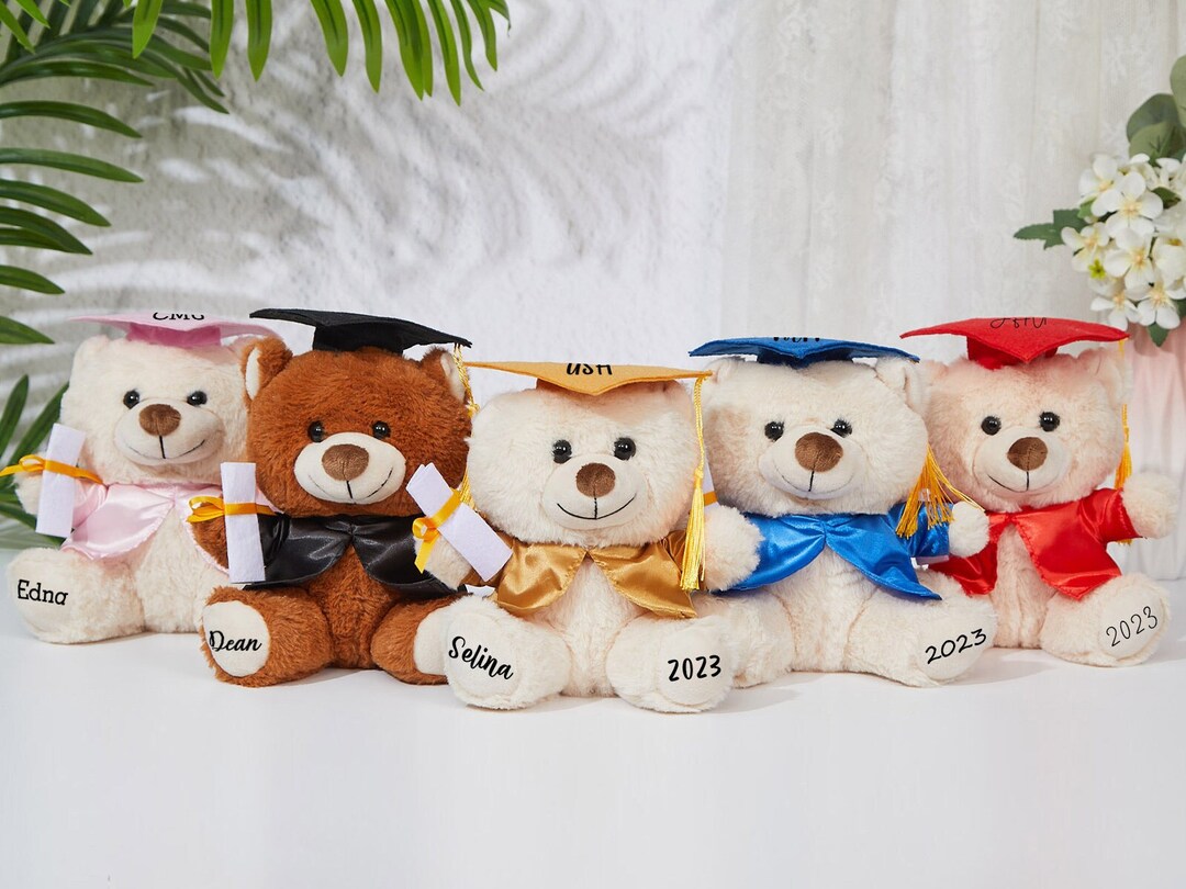 Custom Graduation Bear Personalized Graduation Bear Graduation Gift Set ...