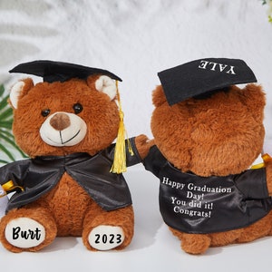 Custom Graduation Bear Personalized Graduation Bear Graduation Gift Set ...