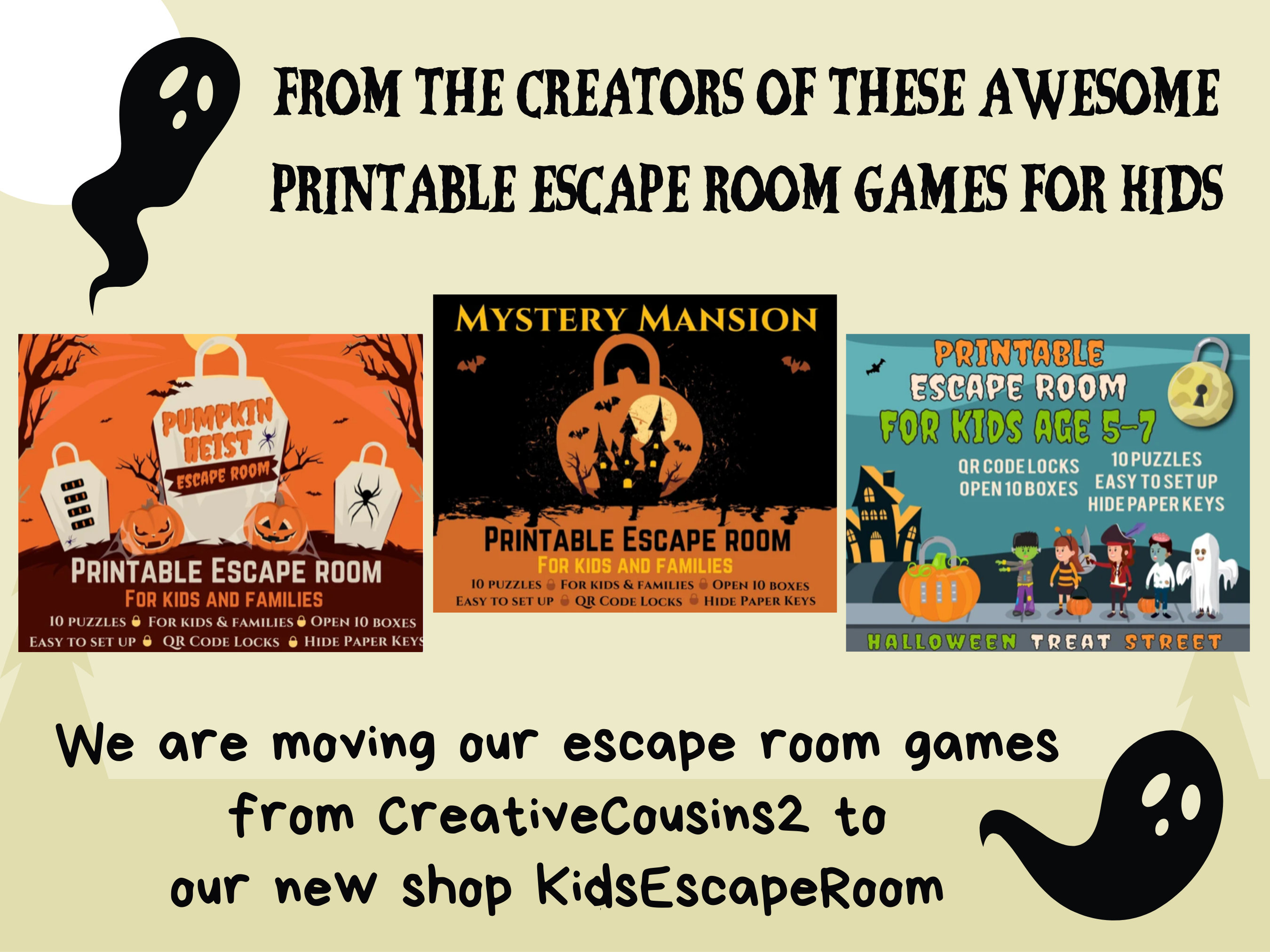 Halloween Treasure Hunt, Halloween Scavenger Hunt, Halloween Game for ...