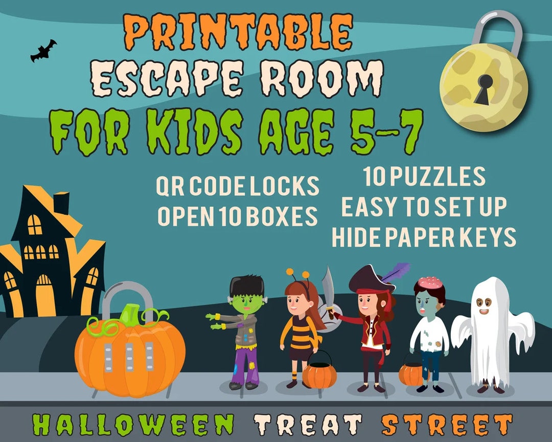 Halloween Escape Room for Kids Age 5-7 | Halloween Treat Street ...