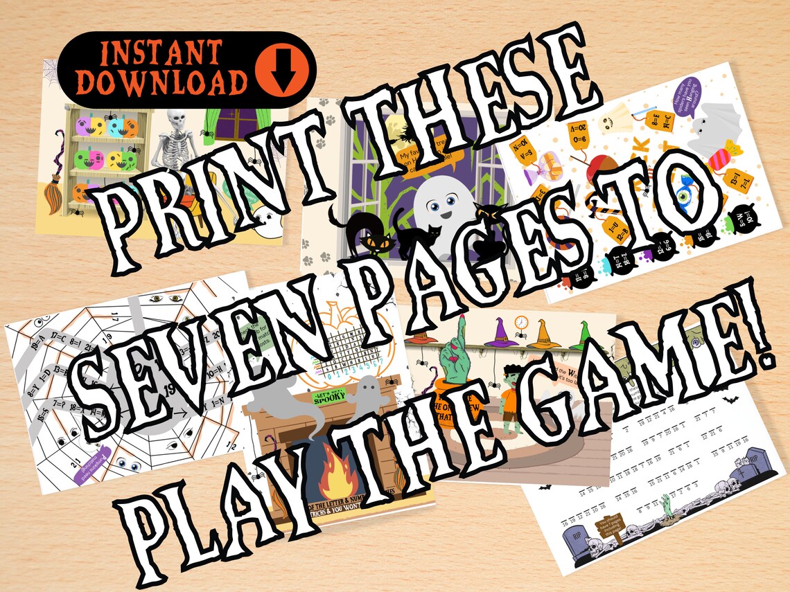 Halloween Escape Room for Kids No Set Up Printable Escape - Etsy