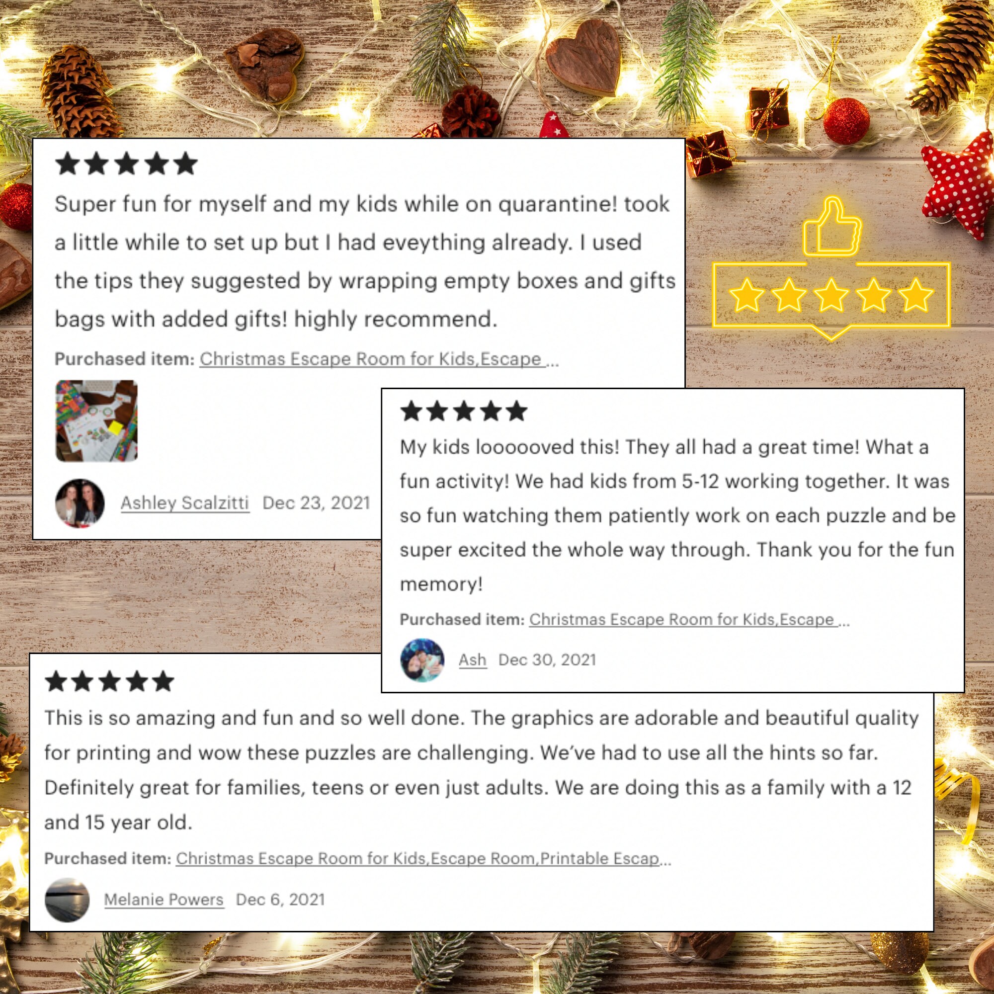 Christmas Escape Room: Reindeer Roundup, Printable Family Game (PDF) - Etsy