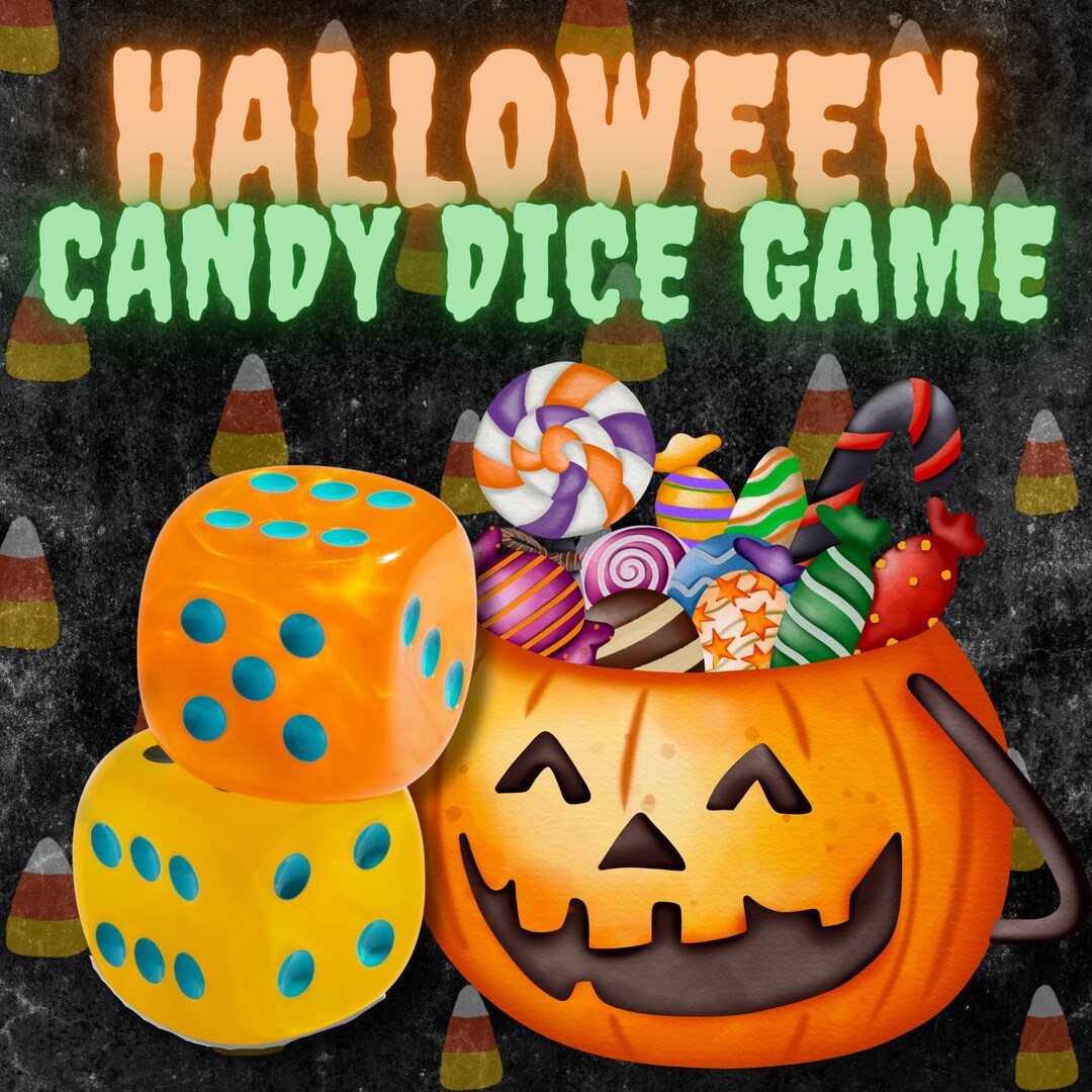 Halloween Candy Dice Game, Halloween Game, Halloween Party Game ...