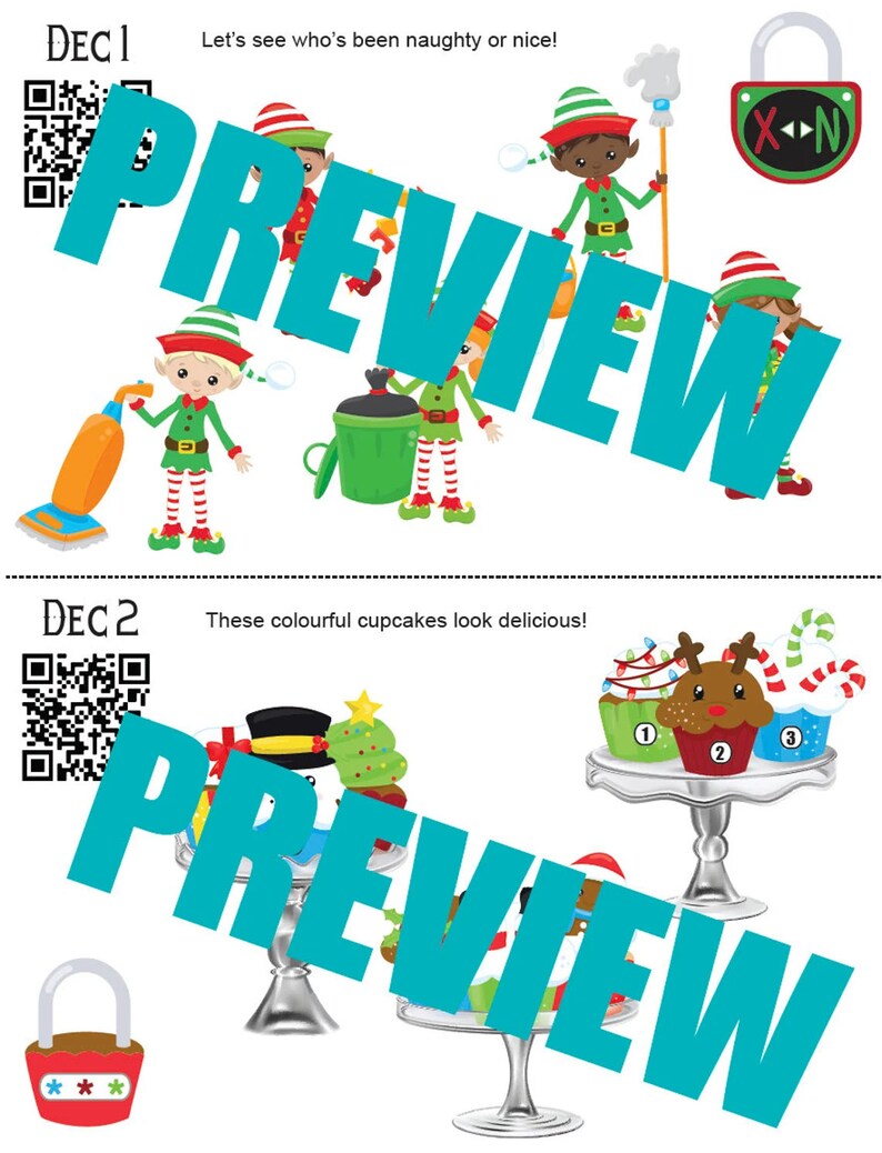 Kids Christmas Escape Room: Elf Advent Calendar (printable) - Etsy
