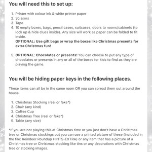 Christmas Escape Room: Reindeer Roundup, Printable Family Game (PDF) - Etsy