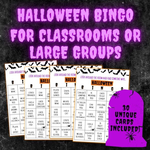 Halloween Bingo - Etsy