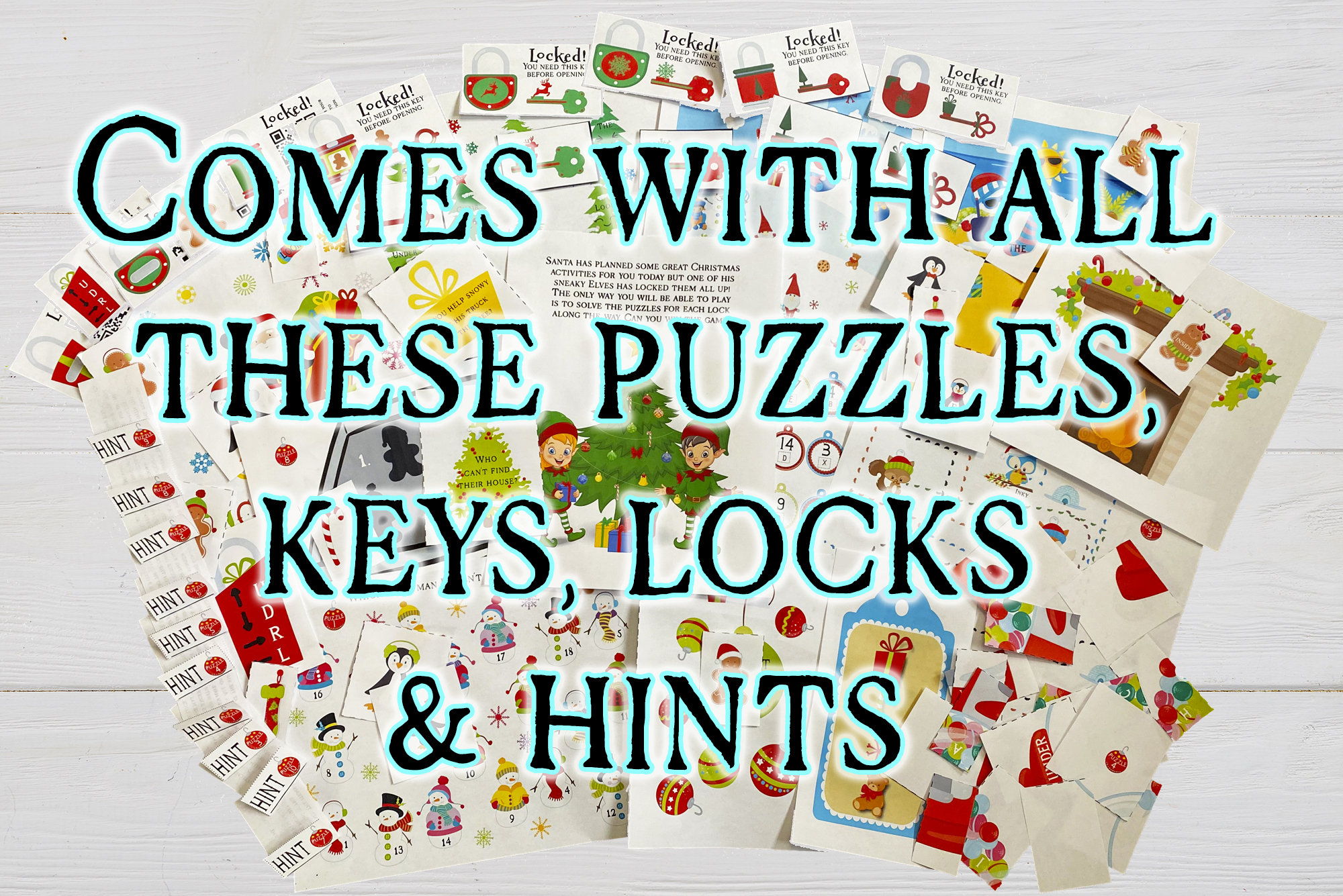 Christmas Escape Room: Kids Printable Game, Ages 5-7 (digital Download ...