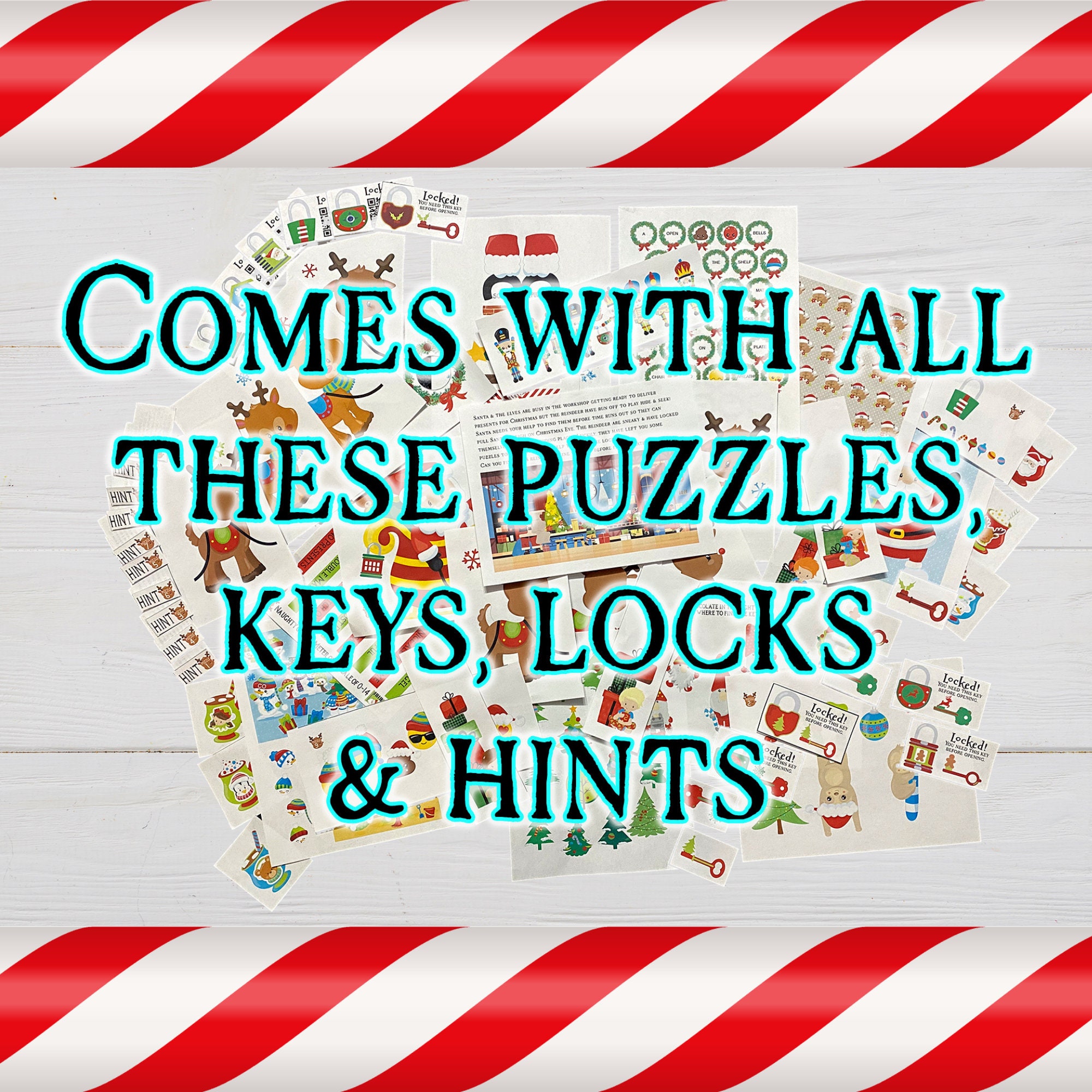 Christmas Escape Room: Reindeer Roundup, Printable Family Game (PDF) - Etsy