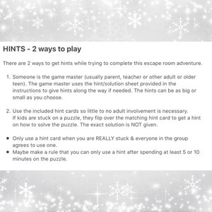 Christmas Escape Room: Reindeer Roundup, Printable Family Game (PDF) - Etsy