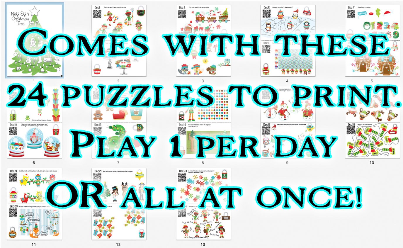 Kids Christmas Escape Room: Elf Advent Calendar (printable) - Etsy