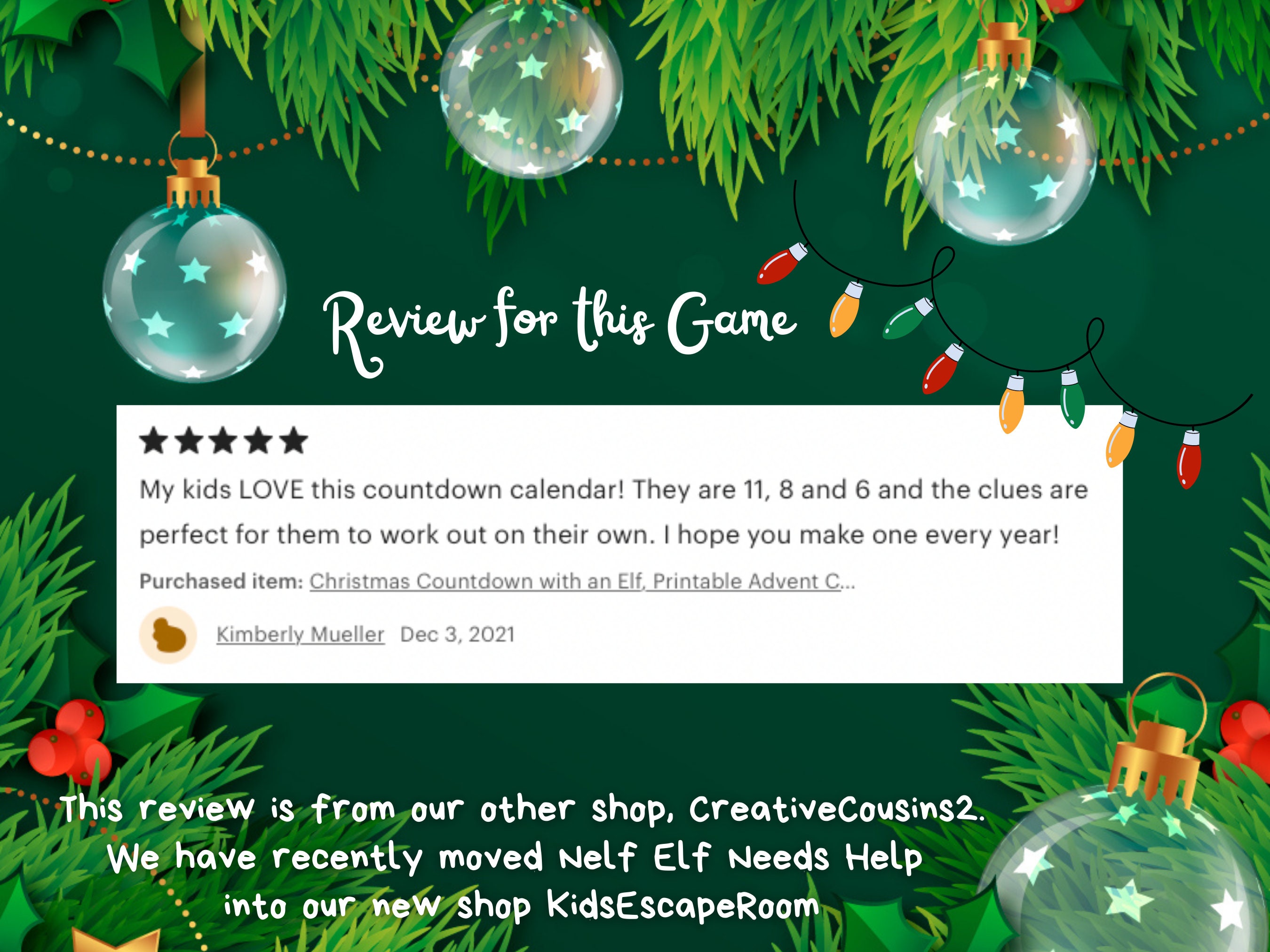 Kids Christmas Escape Room: Elf Advent Calendar (printable) - Etsy