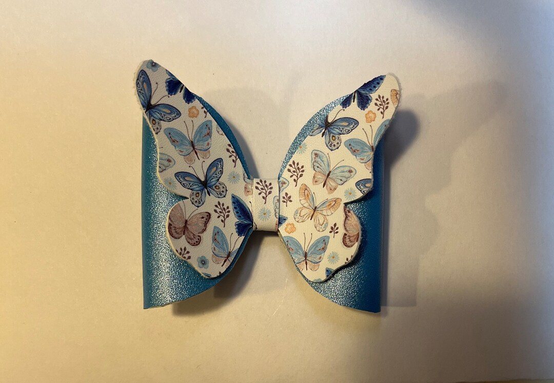 Butterfly Hair Bow, Butterfly, Blue Butterfly, Hair Bow - Etsy