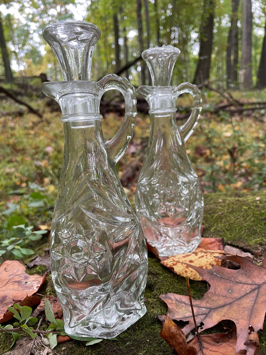 Vintage 1950s Anchor Hocking Star of David Oil Decanter - Etsy