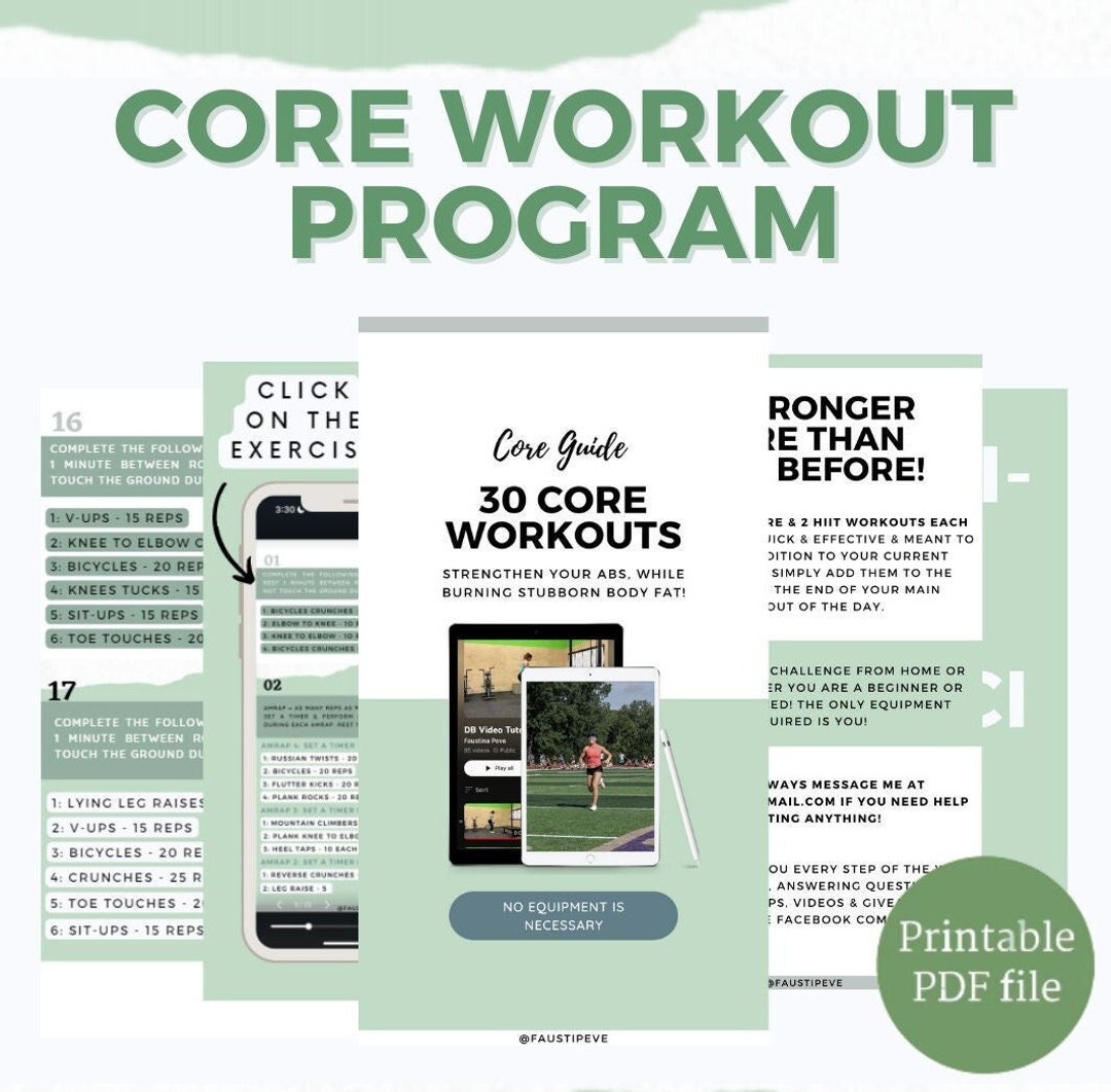 Ab Workouts - Abs Circuits - No Equipment - Home Workout - Bodyweight ...