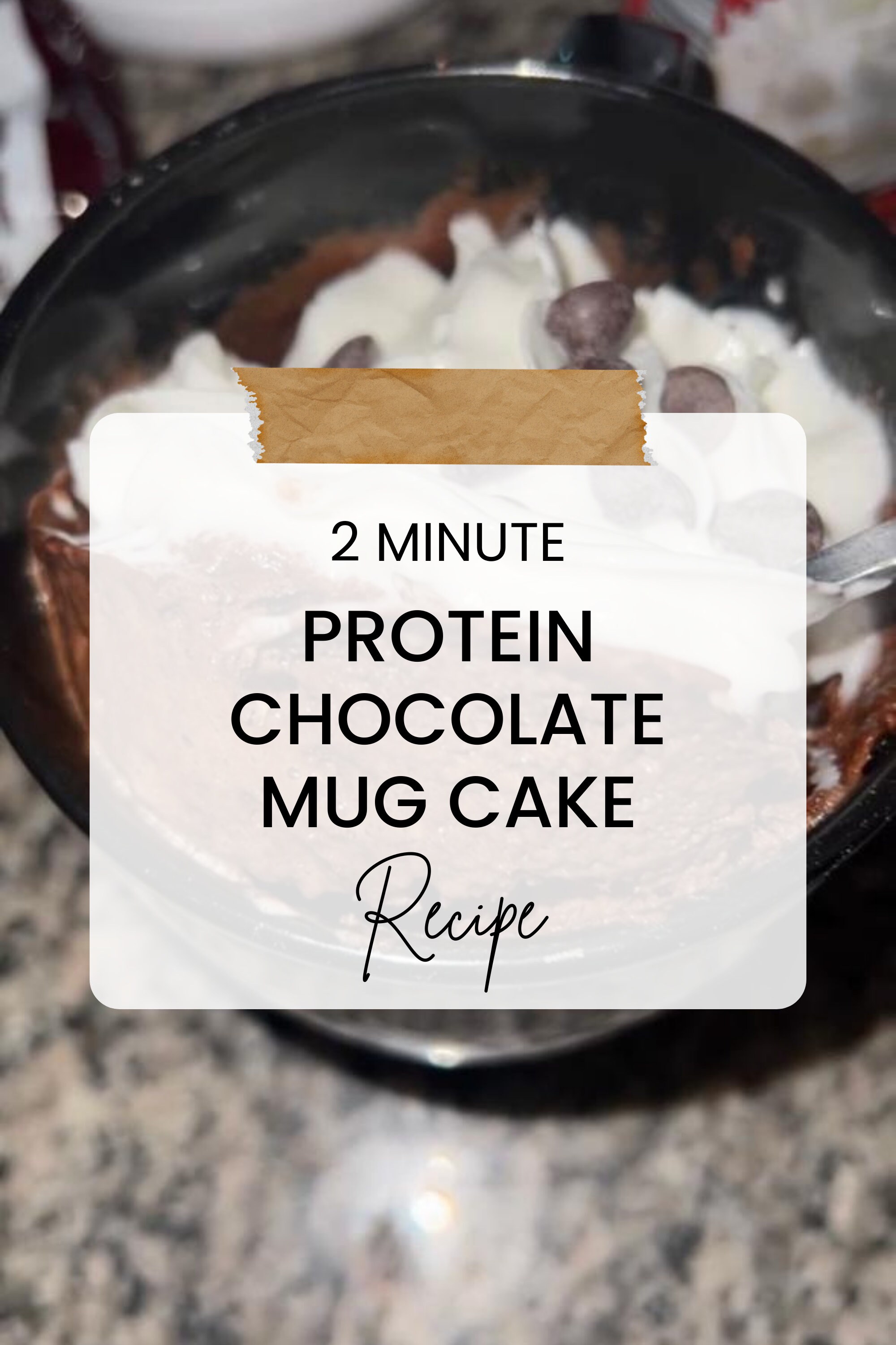 Protein Chocolate Mug Cake Recipe - Easy & Quick! 2 Minutes Recipe - Etsy