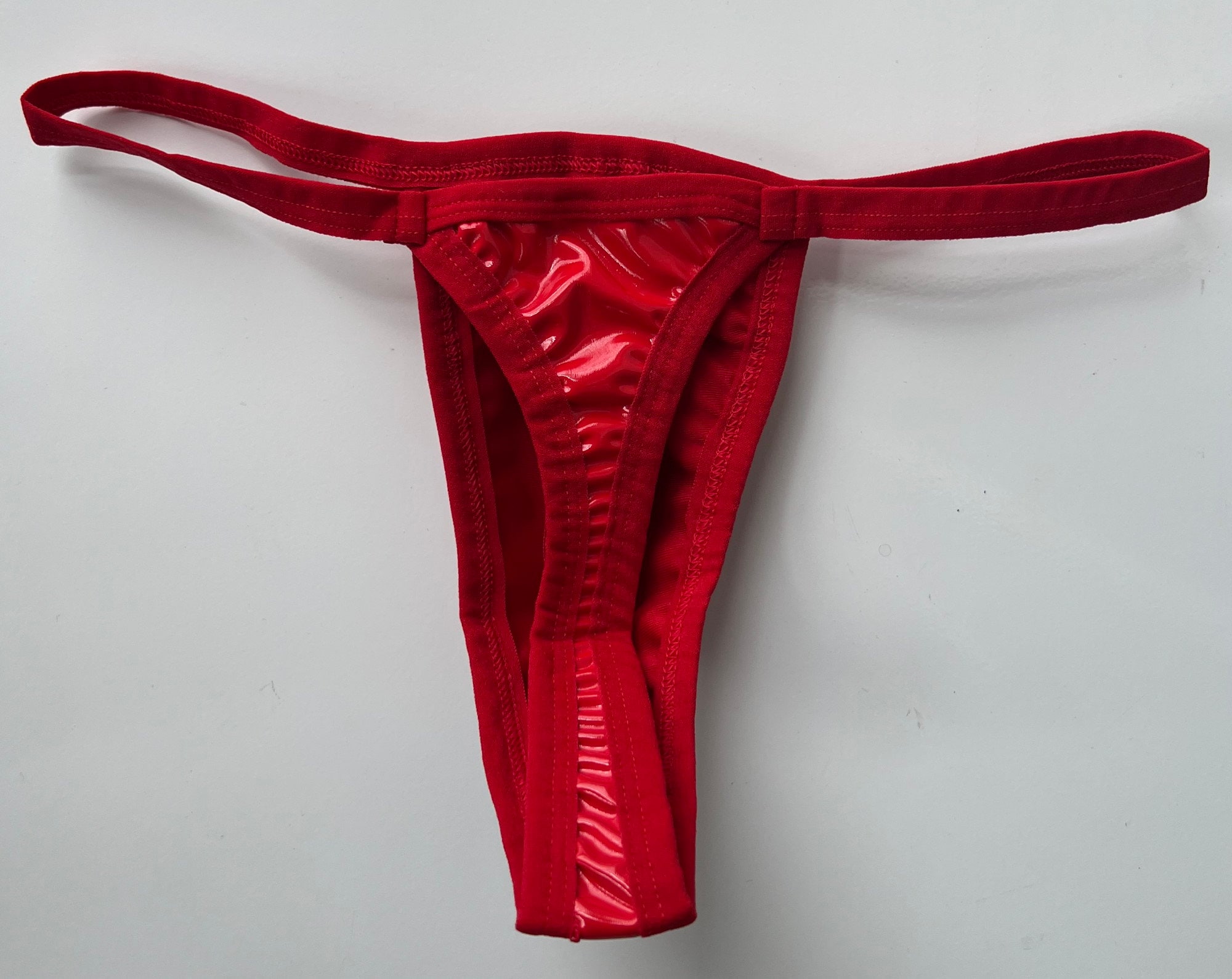 Latex Zipper Panties Thong Lacquer Leather Open Crotch Panty - Etsy
