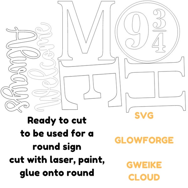 Platform 9 3 4 Sign - Etsy