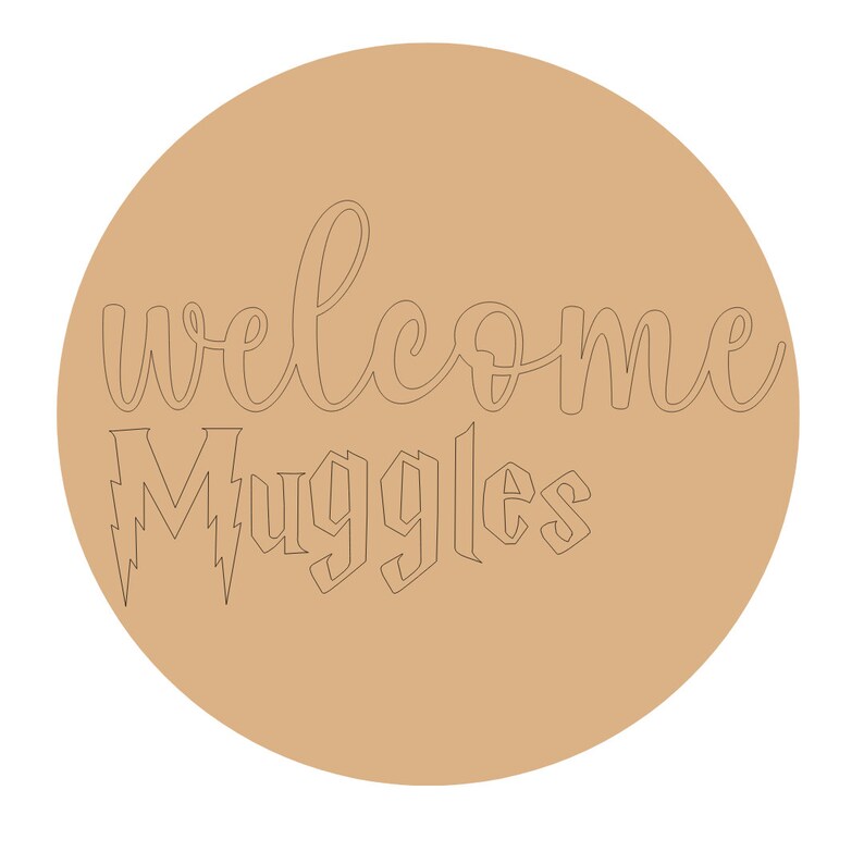 Welcome Muggles: Magical Wizard Themed SVG for Glowforge Digital ...