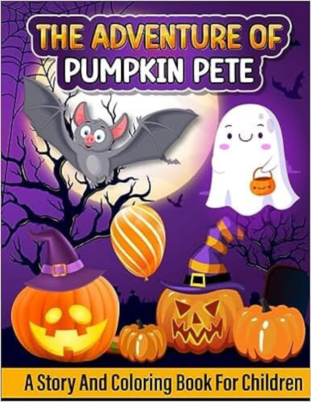 Halloween Coloring and Storybook for Kids Spooky Adventure - Etsy