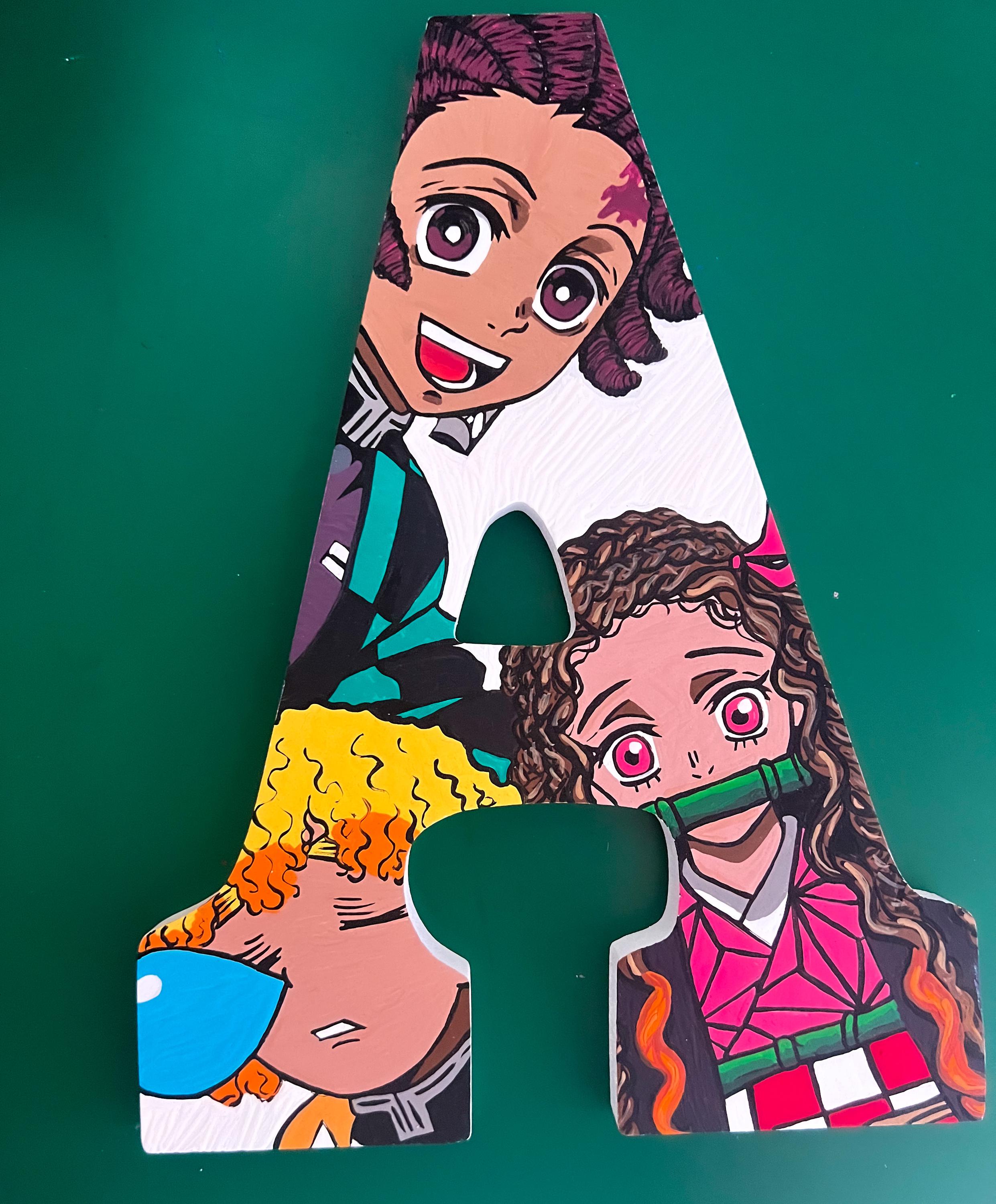 Custom Anime Character Letters - Etsy