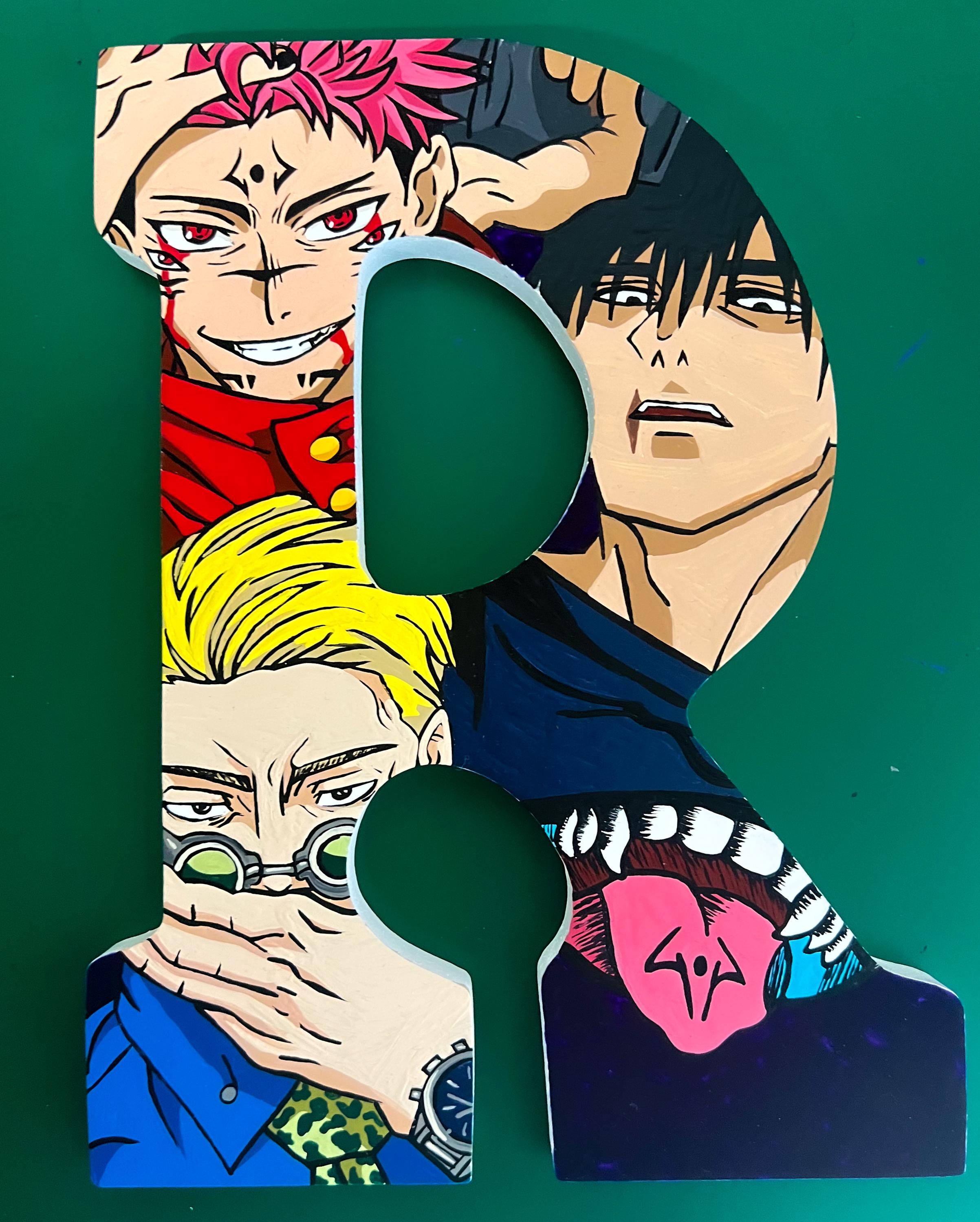 Custom Anime Character Letters - Etsy