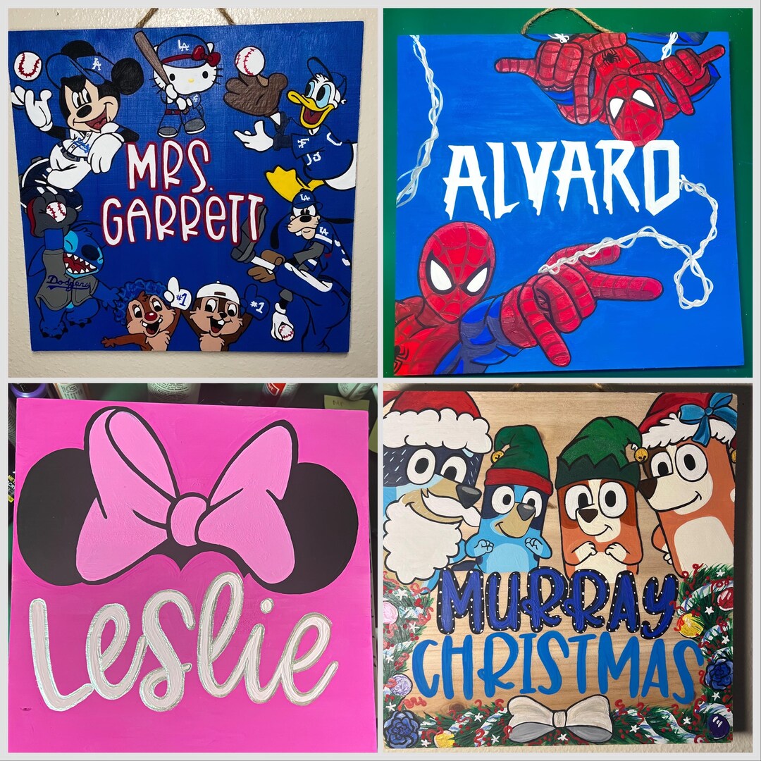 Custom Character Signs - Etsy