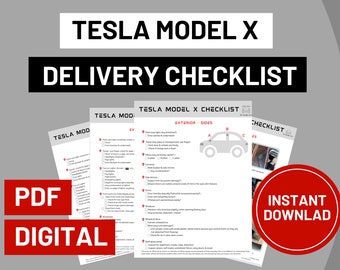 Tesla Model Y Juniper Delivery Checklist 2025 - Etsy