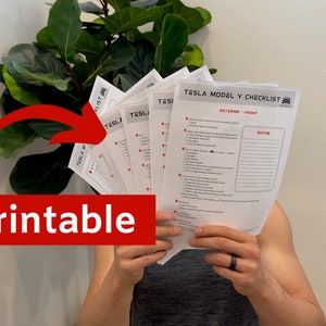 Tesla Model 3 Delivery Checklist 2024 - Etsy