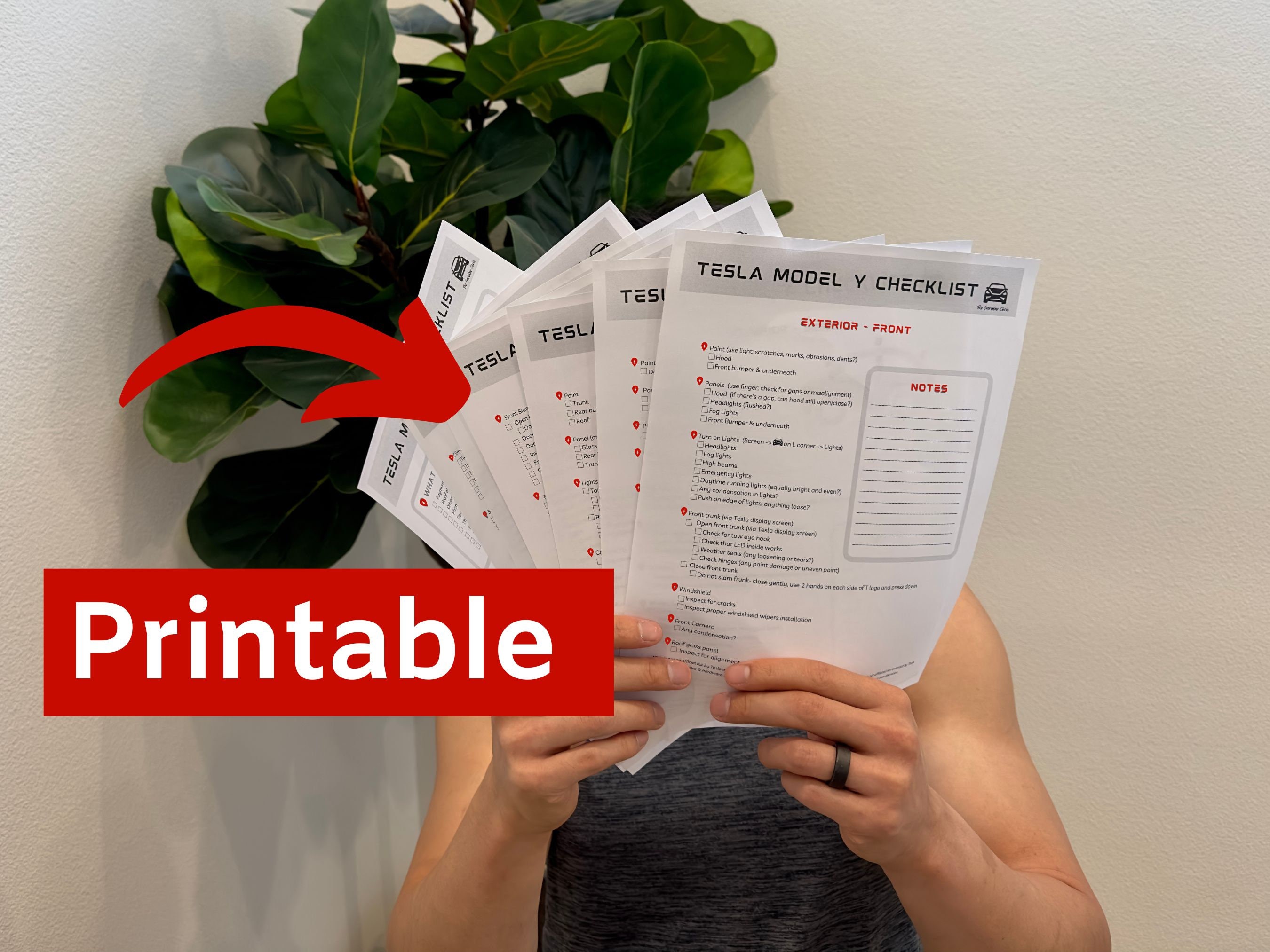 Tesla Model 3 Highland Delivery Unofficial Checklist (2025) - Etsy