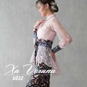 Wedding Guest Dress, Batik Indonesia Dress, Batik One Set, Custom ...