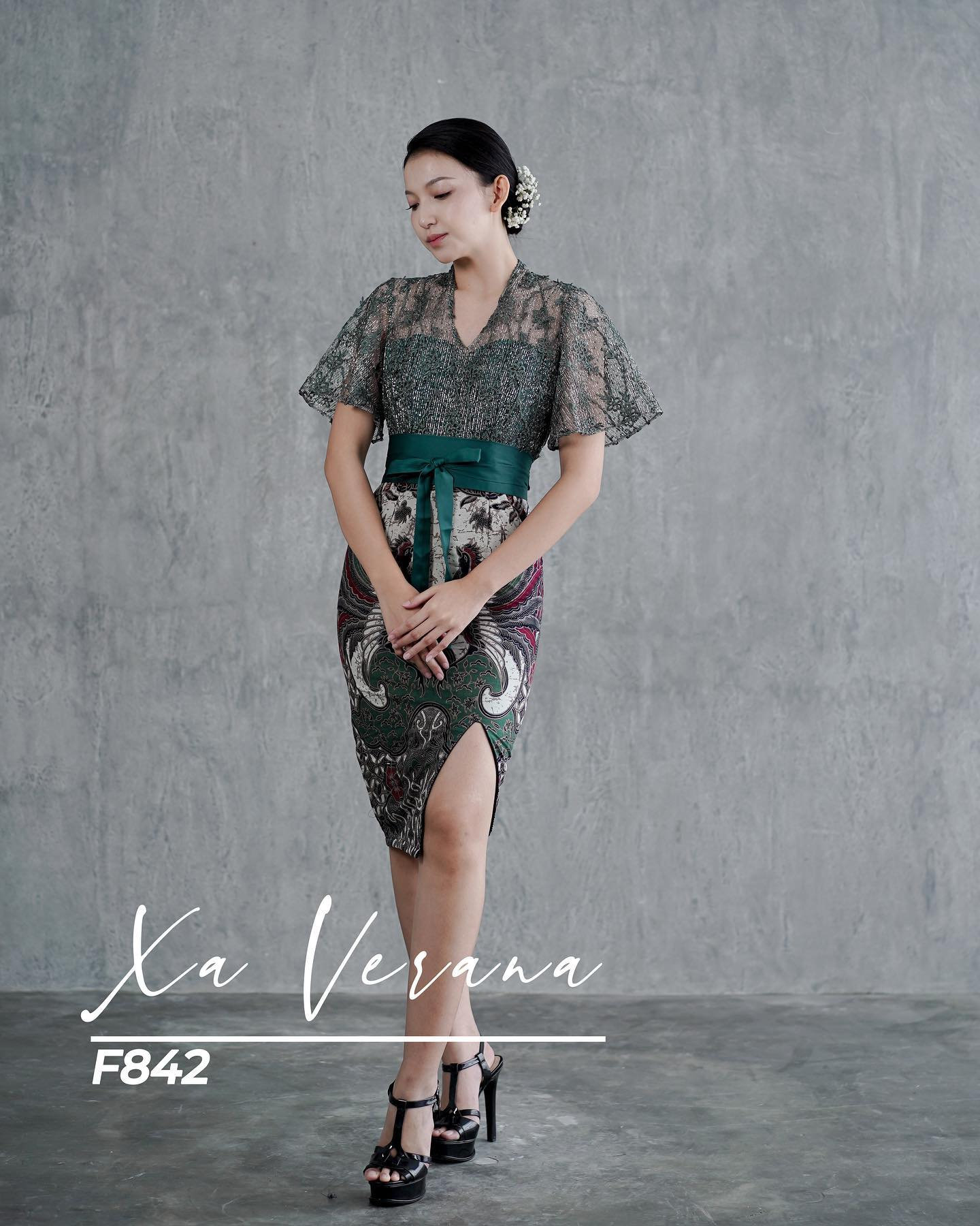 Kebaya Batik Indonesian Clothing Emerald Green Dress Premium - Etsy