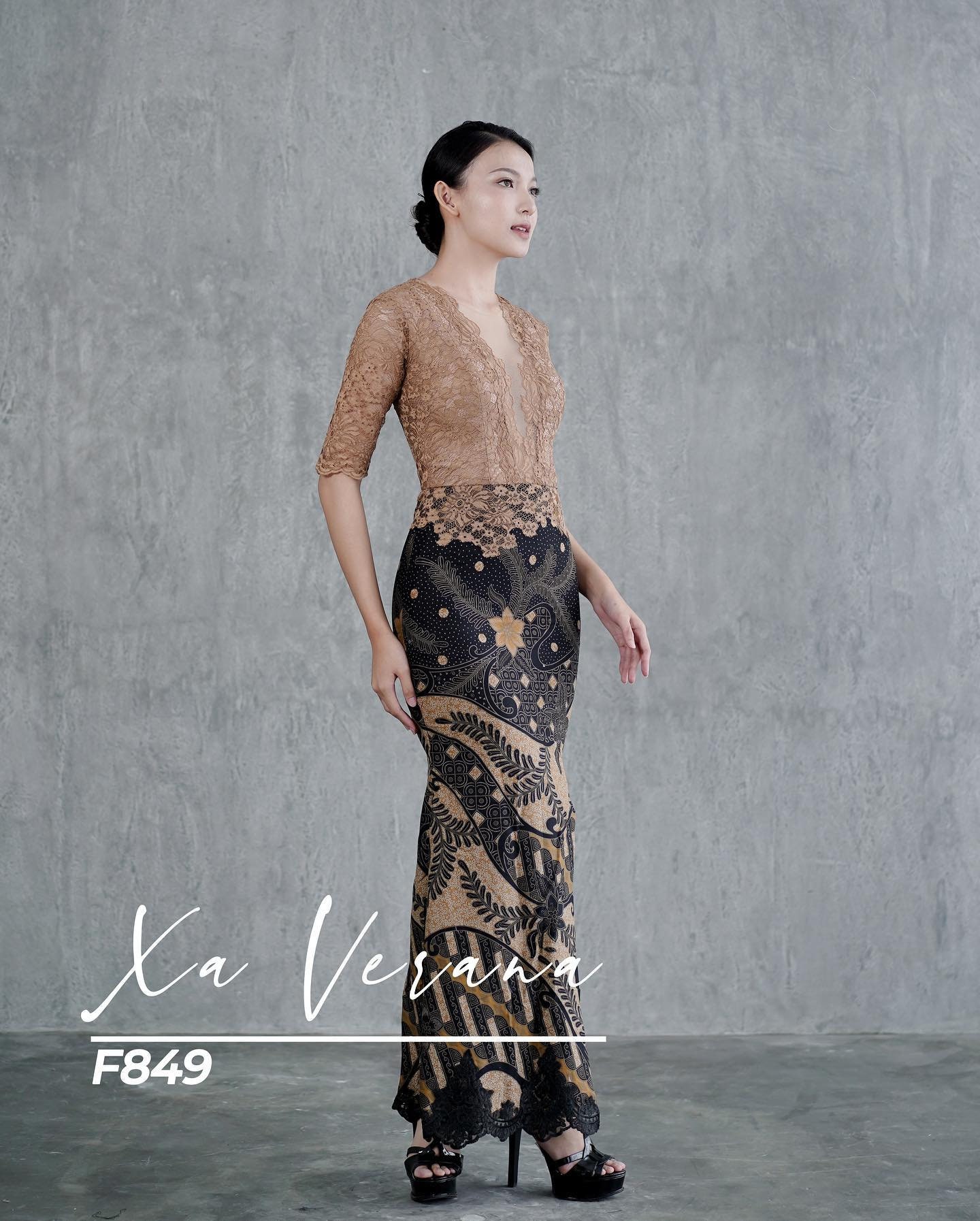 Kebaya Modern Indonesian Formal Dress Custom Brown - Etsy