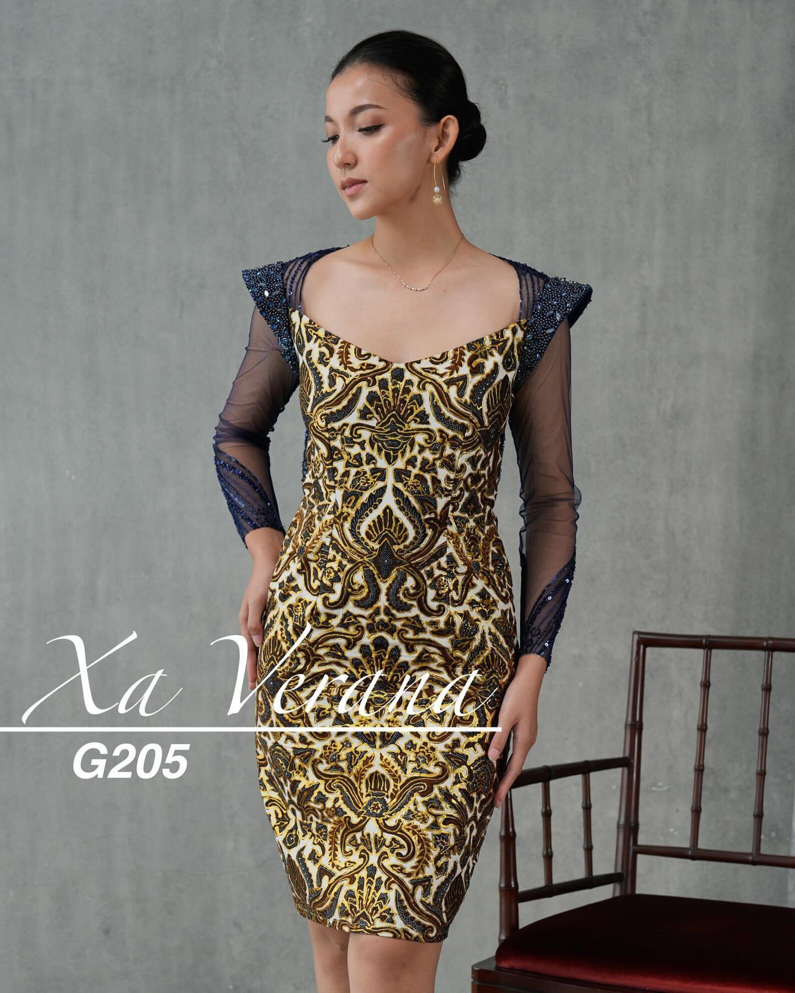 Batik Dress Indonesia, Custom Formal Event Dress, Wedding Guest Dress ...