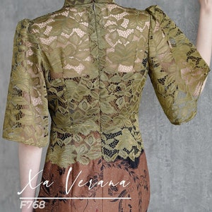 Indonesian Traditional Dress for Woman, Personalized Indonesian Kebaya ...