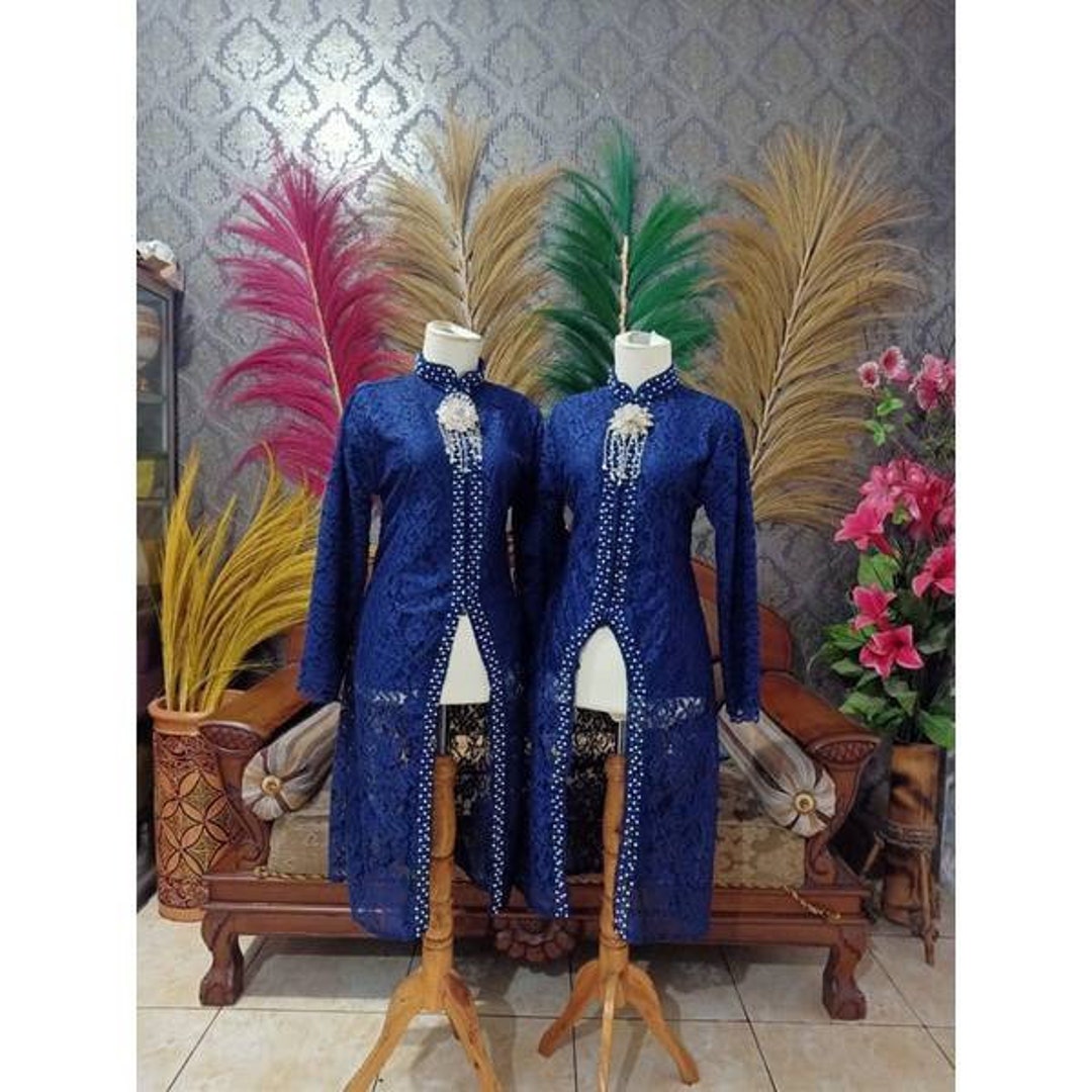 Kebaya Indonesia, Long Kebaya, Kebaya up to Size XXL, Kebaya Blouse Mid ...