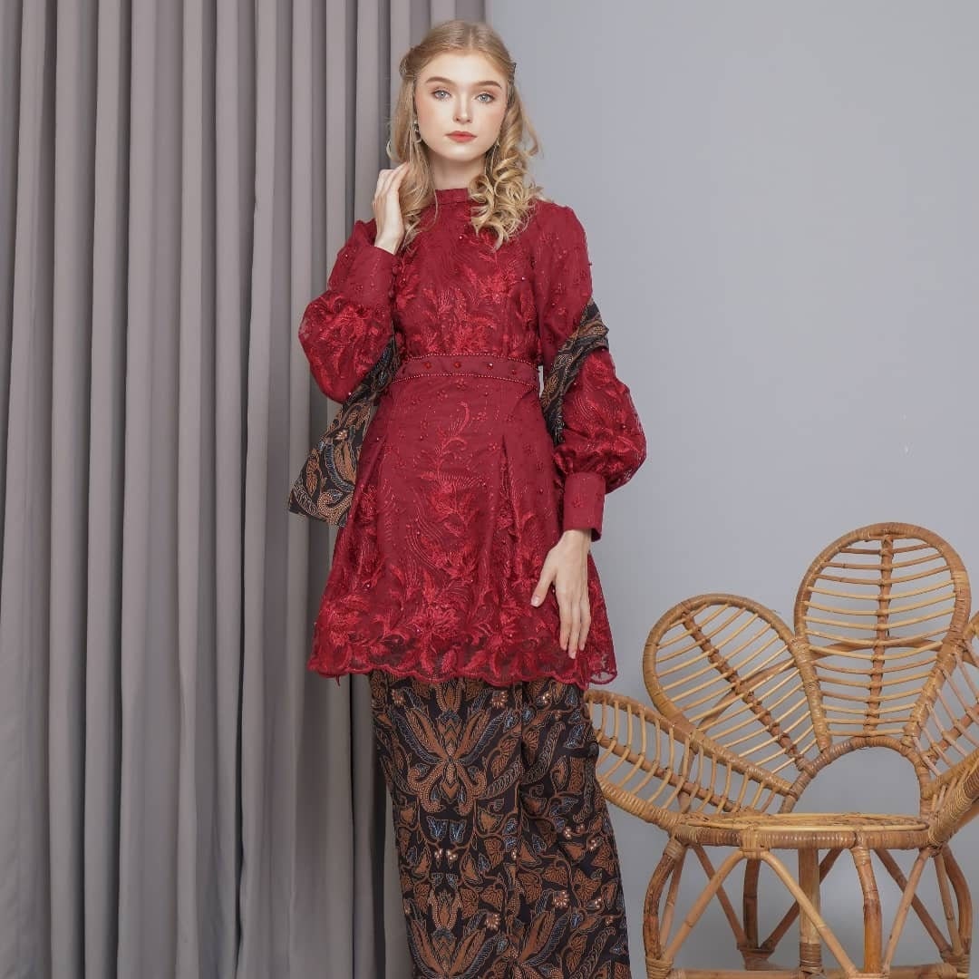 Kebaya Modern, Embroidery Kebaya, Custom Formal Event Dress, Custom ...