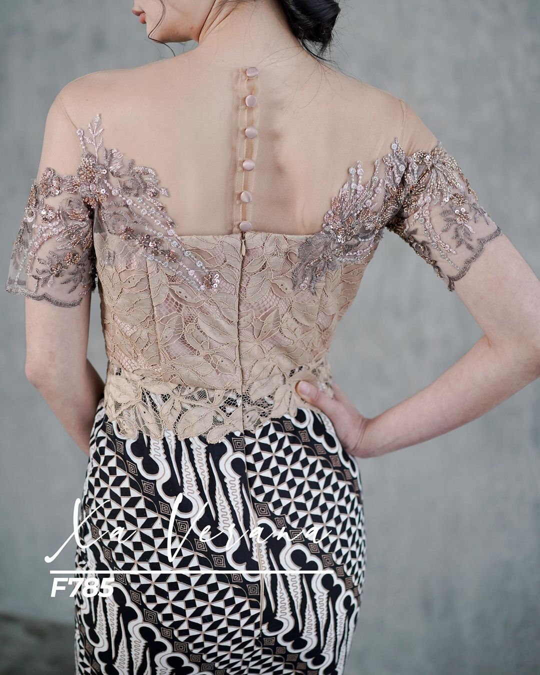 Wedding Guest Dress, Custom Kebaya Modern, Formal Event Dress, Brocade ...
