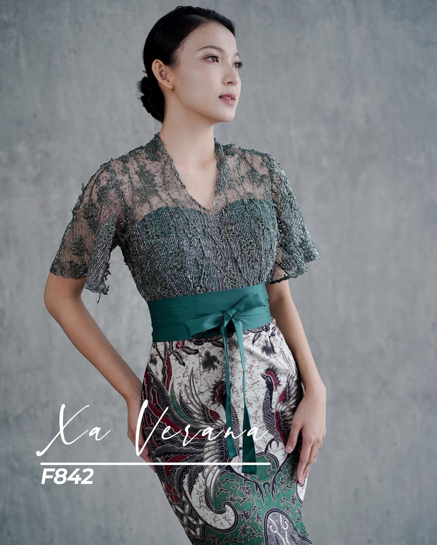 Kebaya Batik Indonesian Clothing Emerald Green Dress Premium - Etsy
